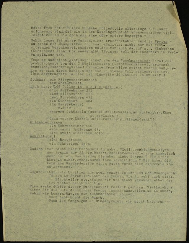Lieber Herr Schottländer! Besten Dank für Ihren Brief... | Staatsgalerie