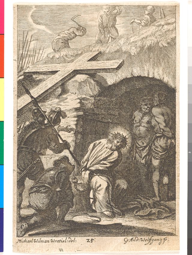 Christus in der Felsenhöhle (Christus in der Rast) ("Grüssauer Passionsbuch", 25) | Staatsgalerie