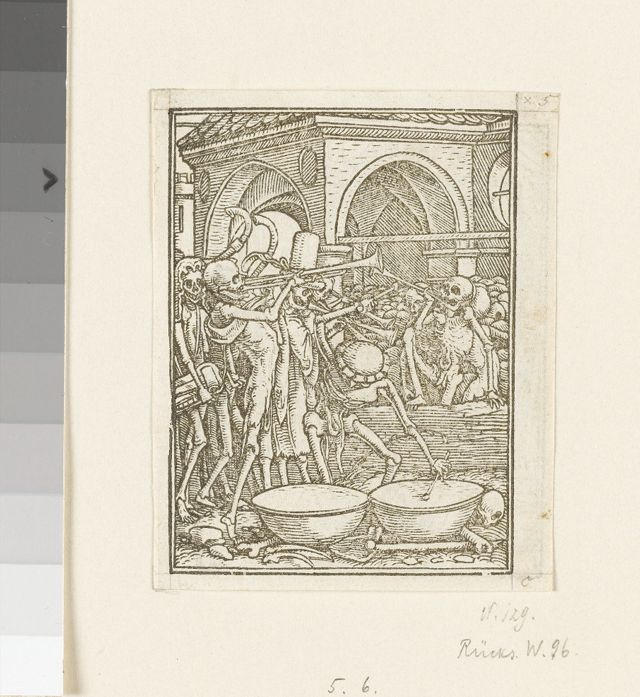 Die Gebeine aller Menschen. Verso: Der Papst (Bilder des Todes, ,5-6 ...