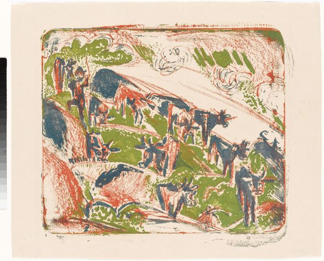 Abhang mit Kühen | Staatsgalerie