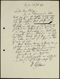 Lieber Herr Burger, Für die Hervorragenden besten Dank... | Staatsgalerie