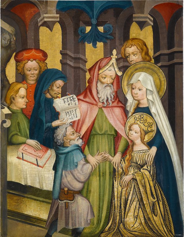 Sogenannter Ulmer Hochaltar: Das Verlöbnis Mariens | Staatsgalerie