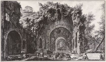 The fountain and grotto of Egeria outside the Porta Capena | Städtische ...